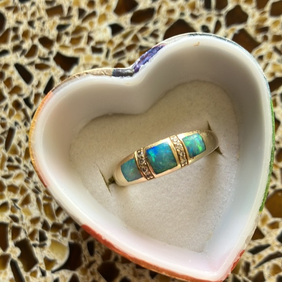 kabana | Jewelry | Kabana Opal And Diamond Band Ring | Poshmark